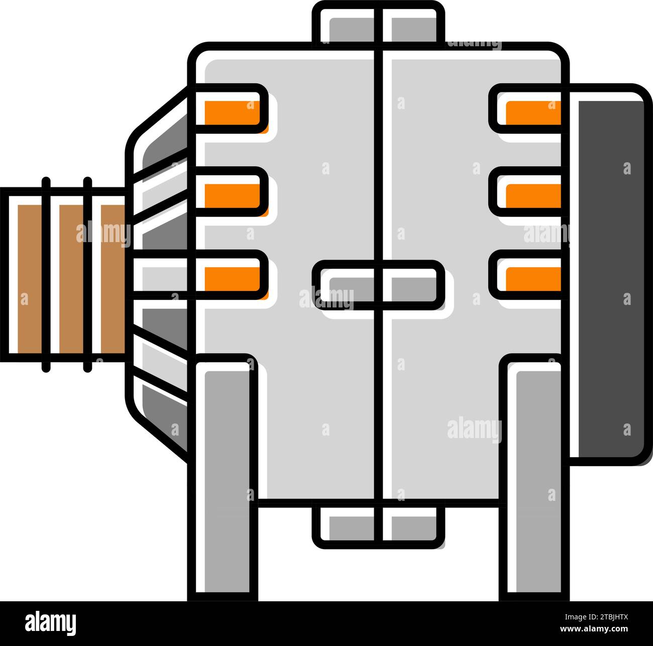 ac generator electrical engineer color icon vector illustration Stock ...