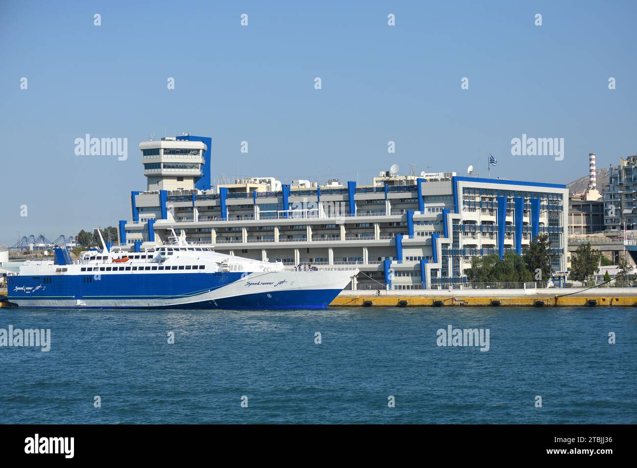 Speed Runner Jet. Port of Piraeus, Athens, Greece Stock Photo - Alamy