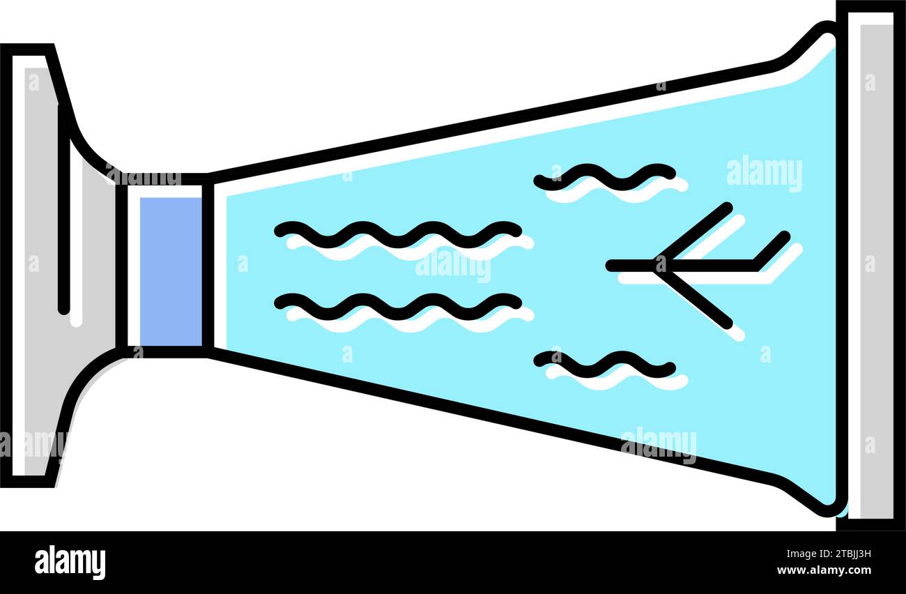 Aircraft wind tunnel Stock Vector Images - Alamy