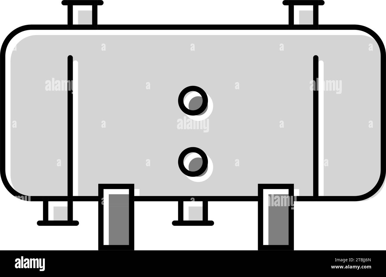 pressure vessel engineer color icon vector illustration Stock Vector ...