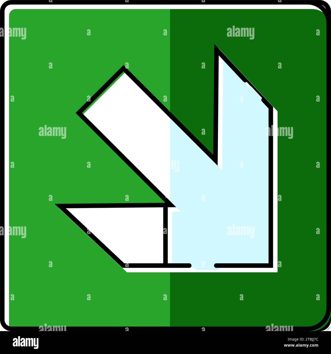 white up down stairway arrow emergency color icon vector illustration ...