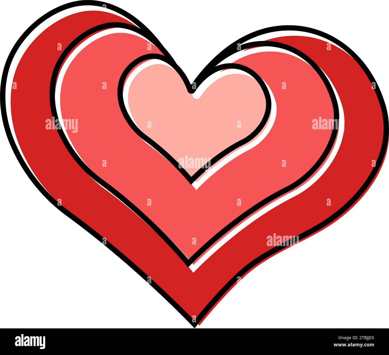 heart symbol love color icon vector illustration Stock Vector Image ...
