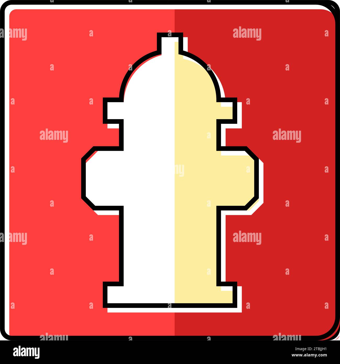 fire ladder emergency color icon vector illustration Stock Vector Image ...