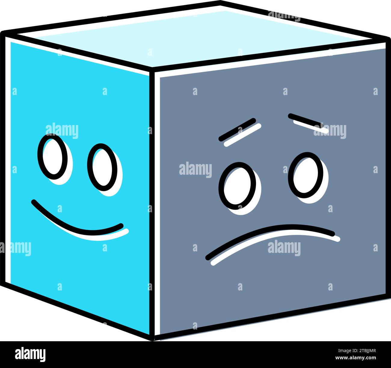 sad mood color icon vector illustration Stock Vector Image & Art - Alamy