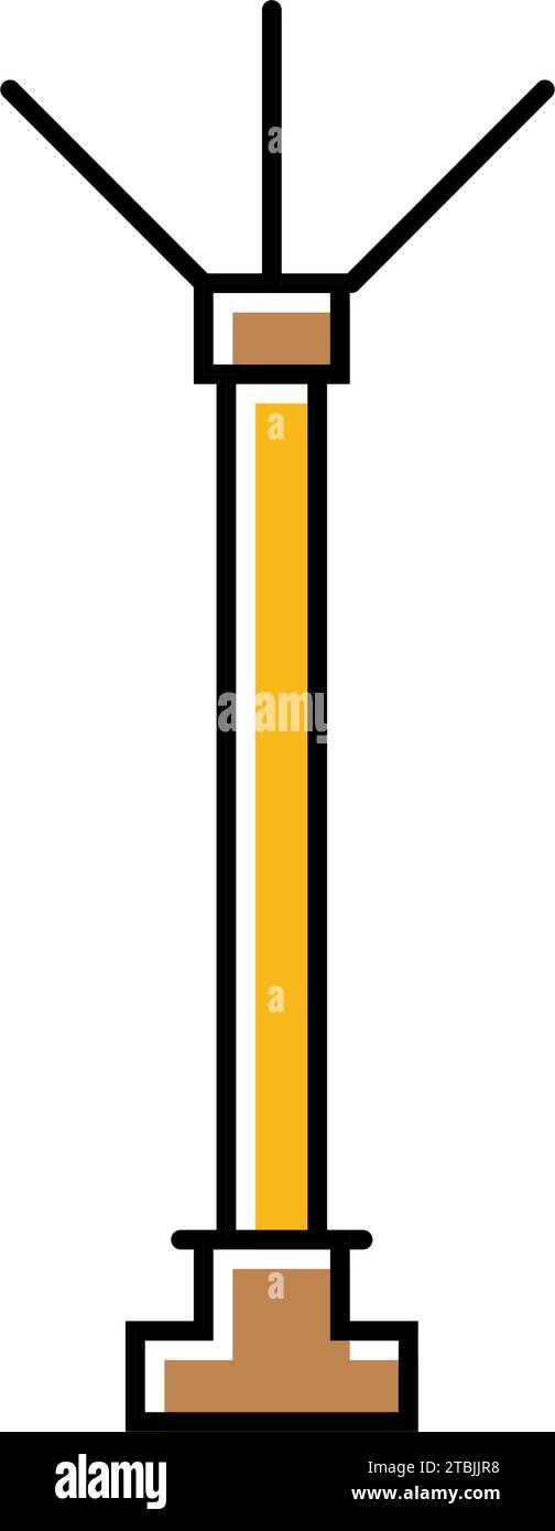 Lightning rod with lightning Stock Vector Images - Alamy