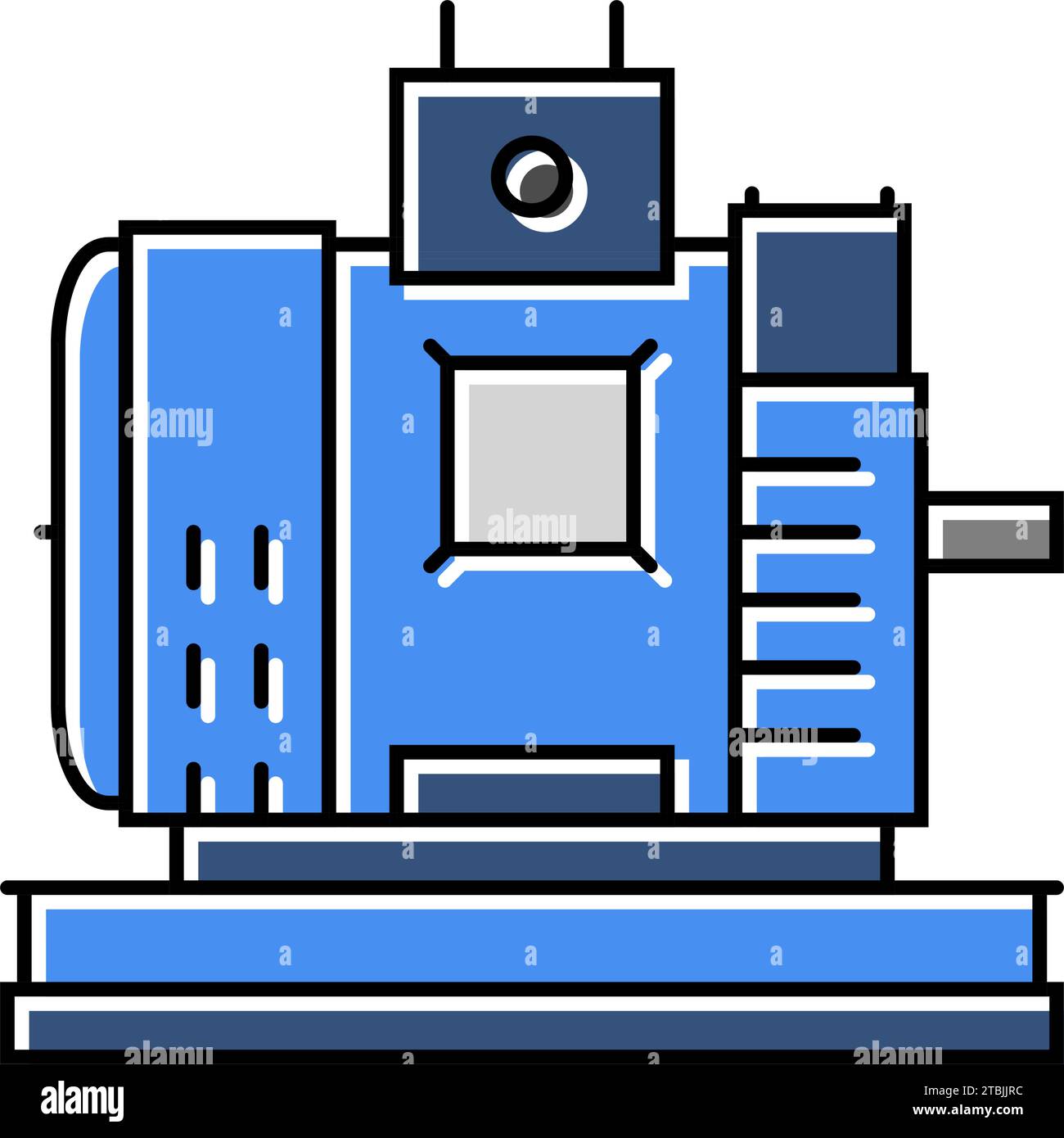 dc generator electrical engineer color icon vector illustration Stock ...