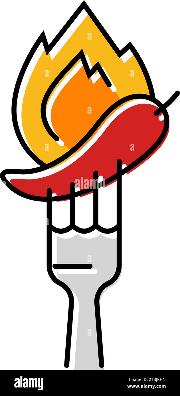 Spicy level color icon Stock Vector Images - Alamy