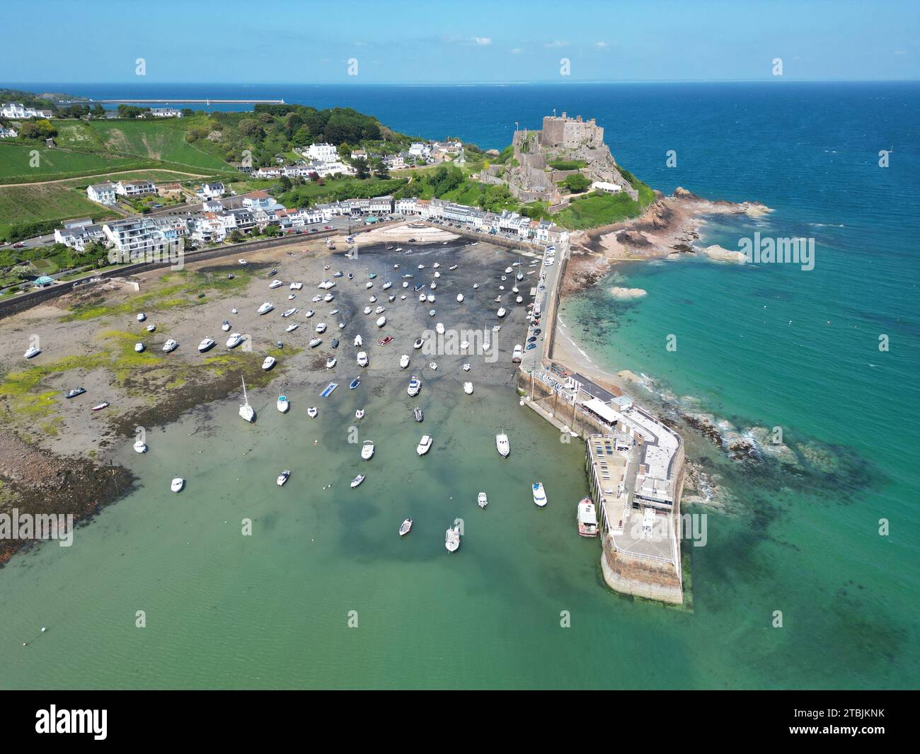 Jersey mont orgueil stairs hi-res stock photography and images - Alamy