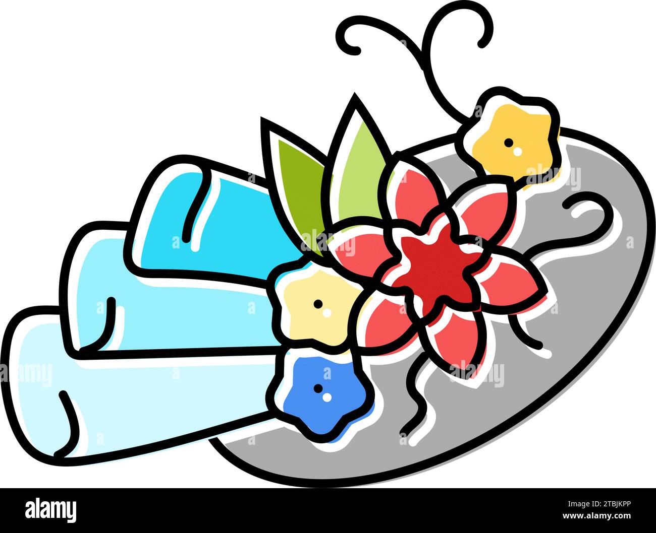 Woman with fascinator Stock Vector Images - Alamy