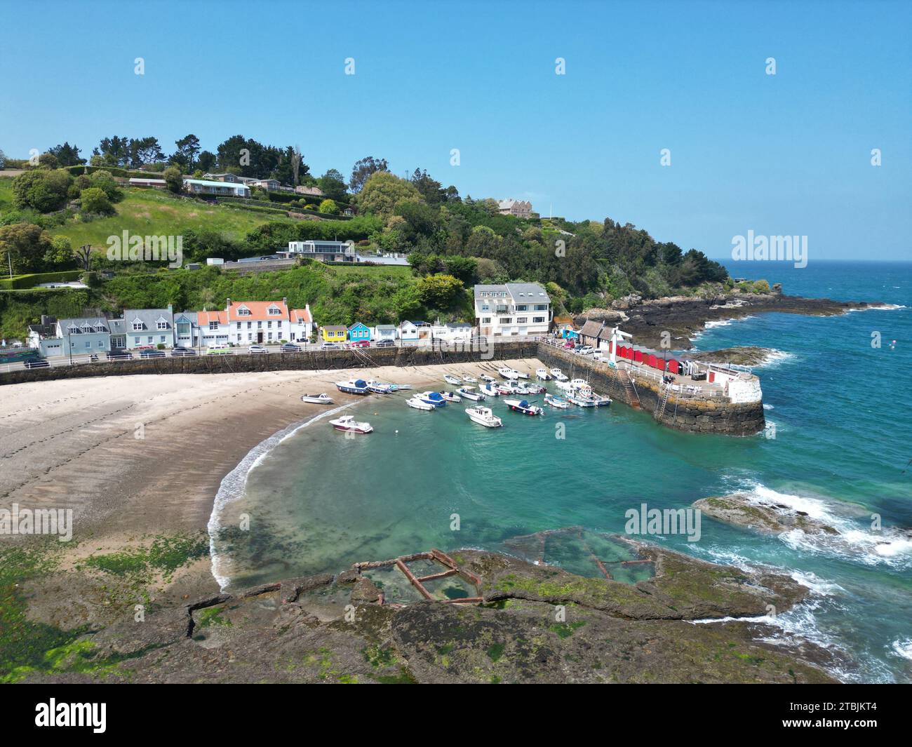 Jersey channel island aerial hi-res stock photography and images - Alamy