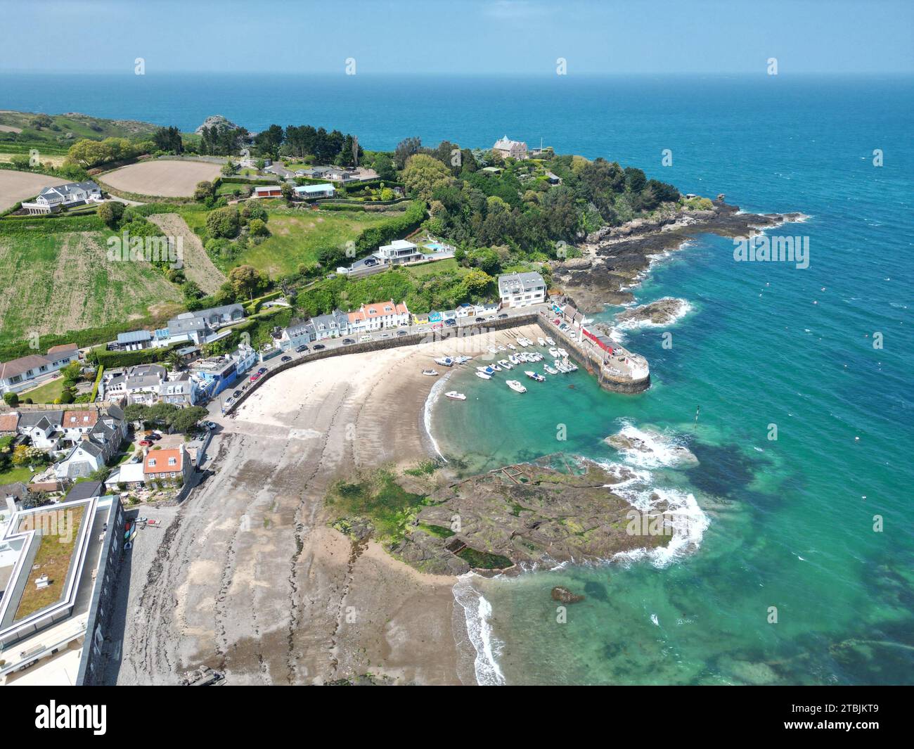Jersey channel island aerial hi-res stock photography and images - Alamy