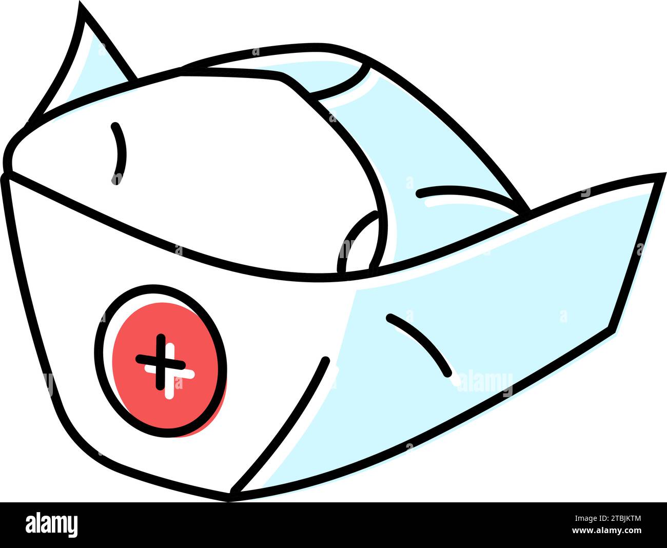 nurse hat cap color icon vector illustration Stock Vector Image & Art ...