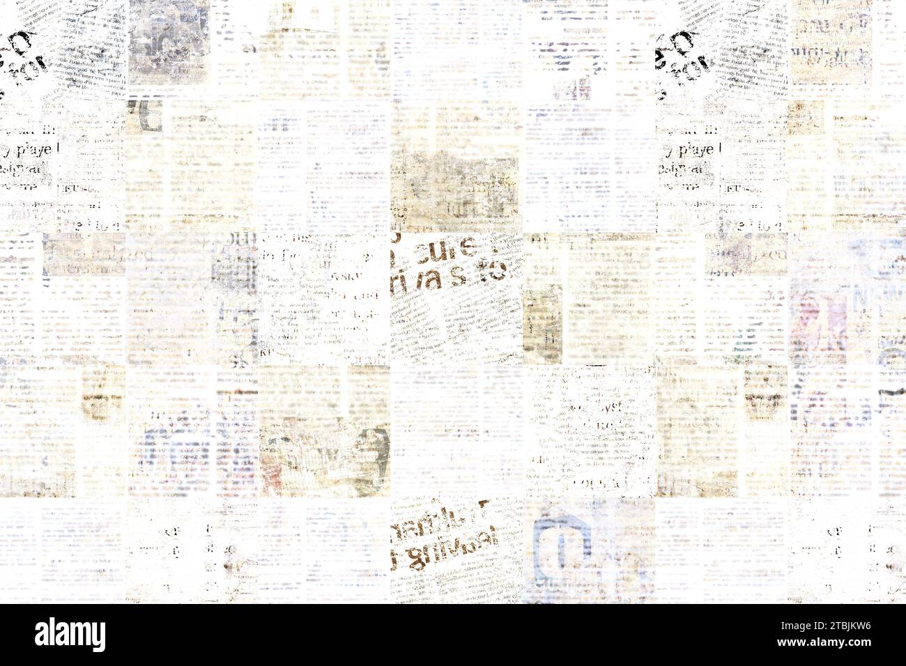 Vintage grunge newspaper paper texture background. Blurred old ...