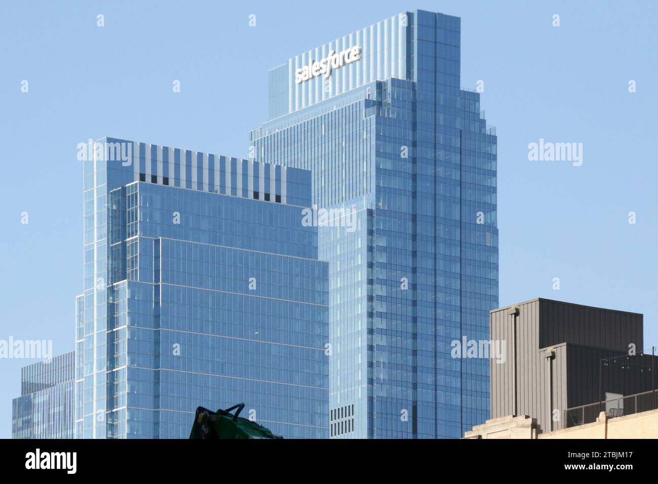 The new Salesforce Tower opens in Chicago, pictured here during ...