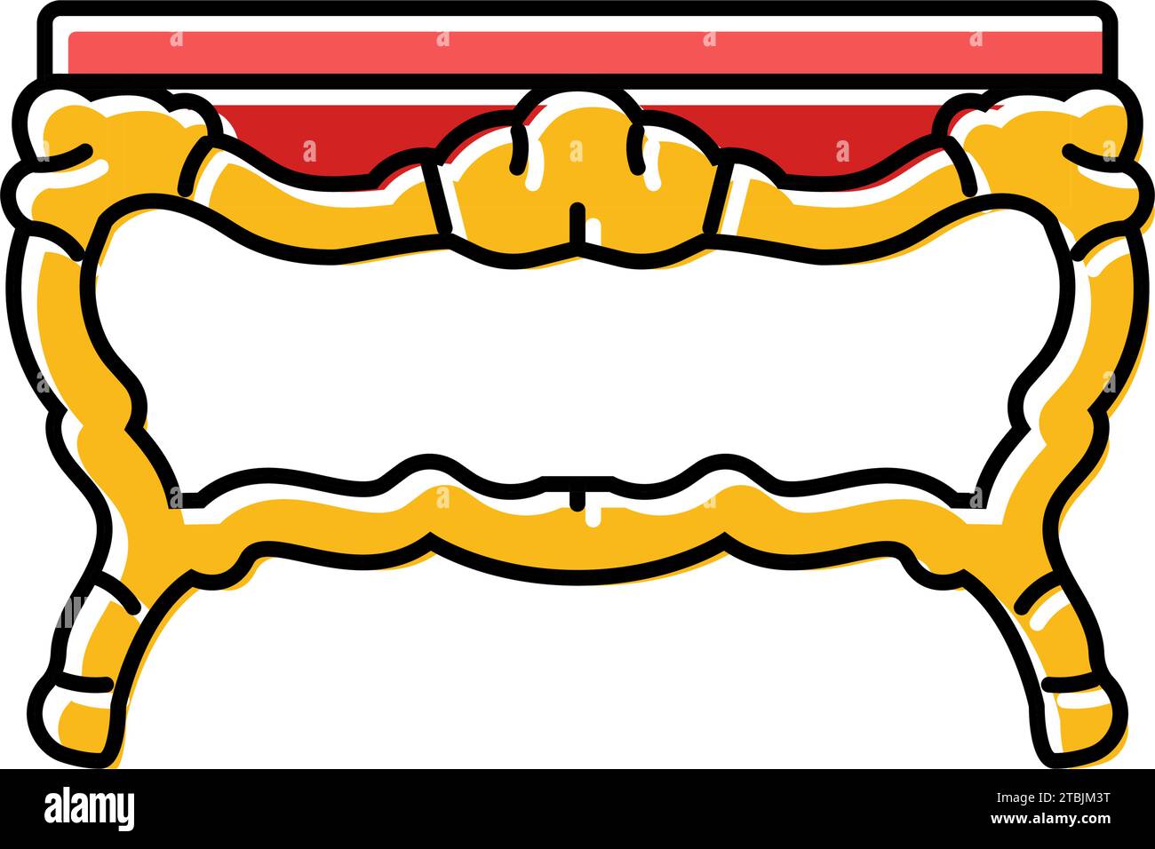 table luxury royal color icon vector illustration Stock Vector Image ...