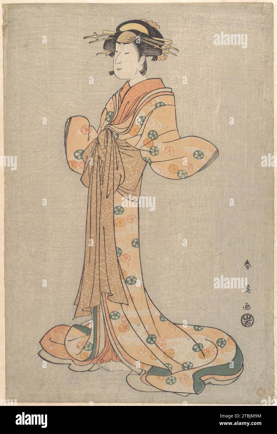 The Actor Nakamura Noshio II as the Courtesan Okaru 1911 by Katsukawa ...