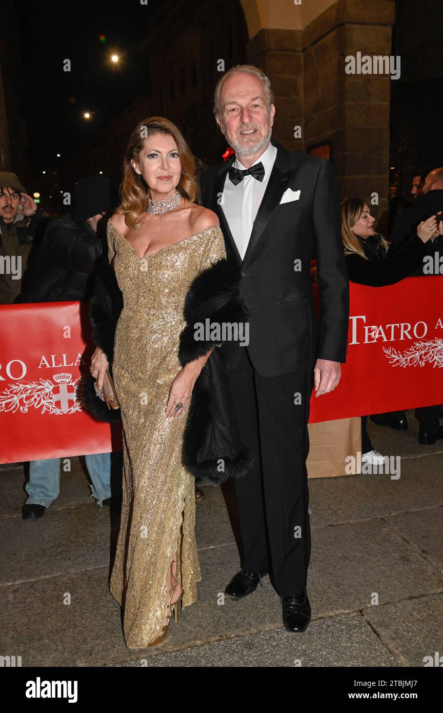 Milan, Italy. 07th Dec, 2023. Milan, 7 December 2023 Inaugural evening ...