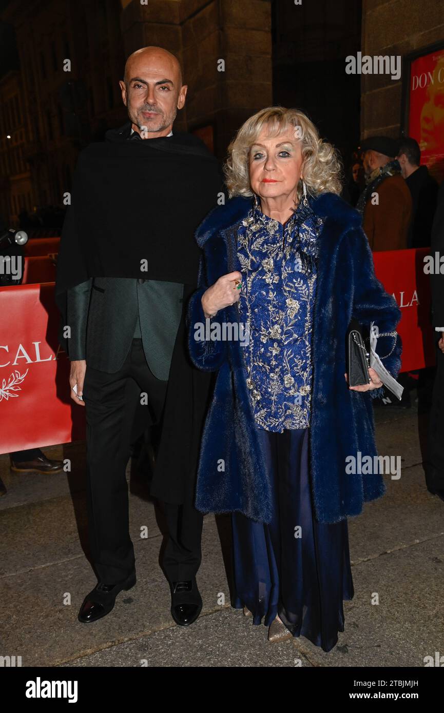 Milan, Italy. 07th Dec, 2023. Milan, 7 December 2023 Inaugural evening ...