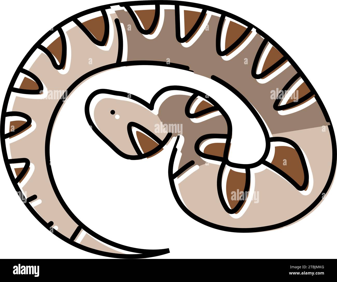 viper animal snake color icon vector illustration Stock Vector Image ...