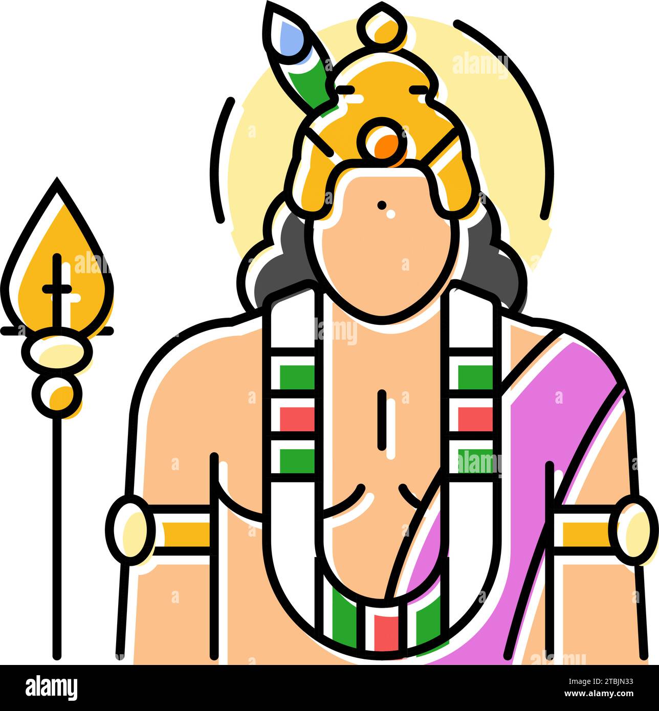 kartikeya god indian color icon vector illustration Stock Vector Image ... kartikeya god indian color icon vector illustration Stock Vector Image ...