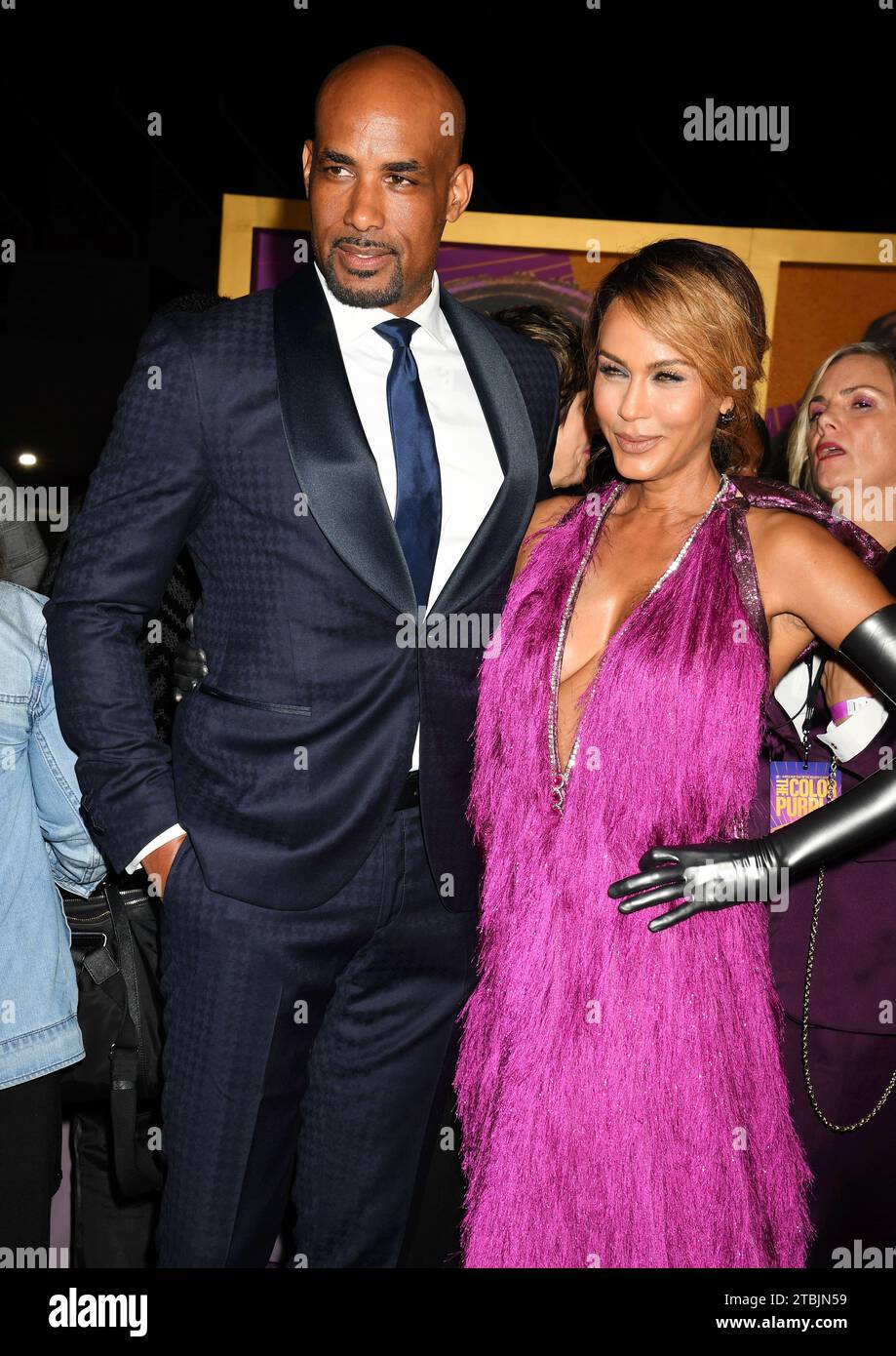 LOS ANGELES, CALIFORNIA - DECEMBER 06: (L-R) Boris Kodjoe and Nicole ...