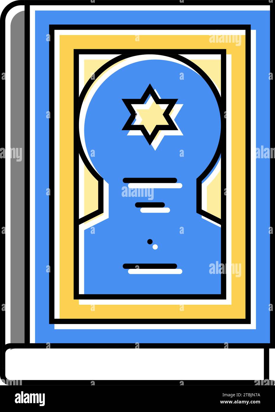 jewish prayer book siddur color icon vector illustration Stock Vector ...