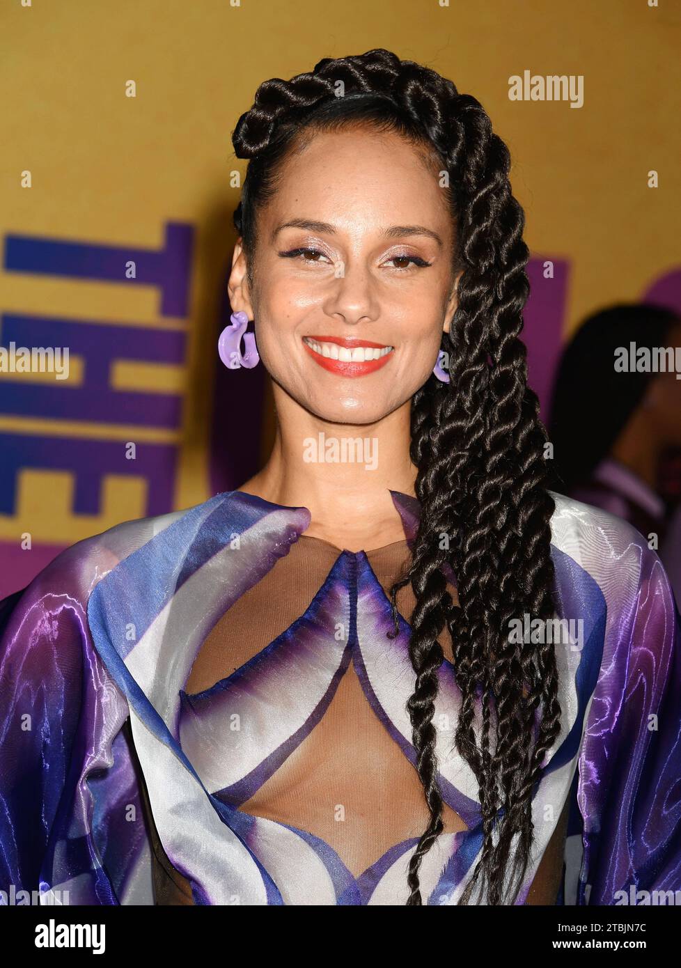 LOS ANGELES, CALIFORNIA - DECEMBER 06: Alicia Keys attends the World ...