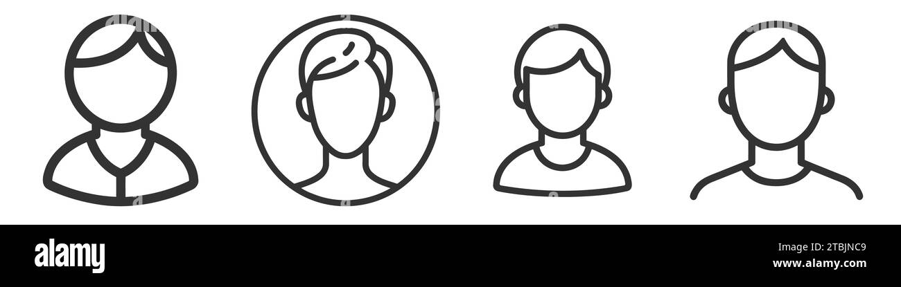 Male avatar icon pack, set, collection suitable for info graphics ...