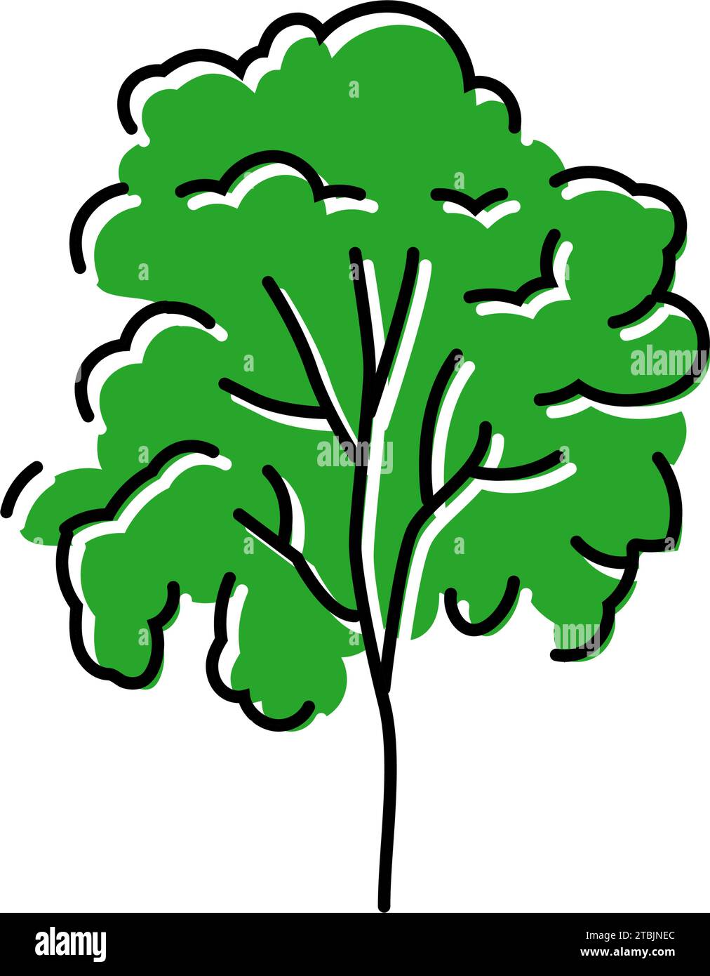 Amazon rainforest river aerial view Stock Vector Images - Alamy