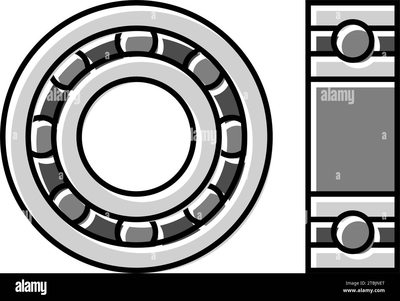 Bearing diagram Stock Vector Images - Alamy