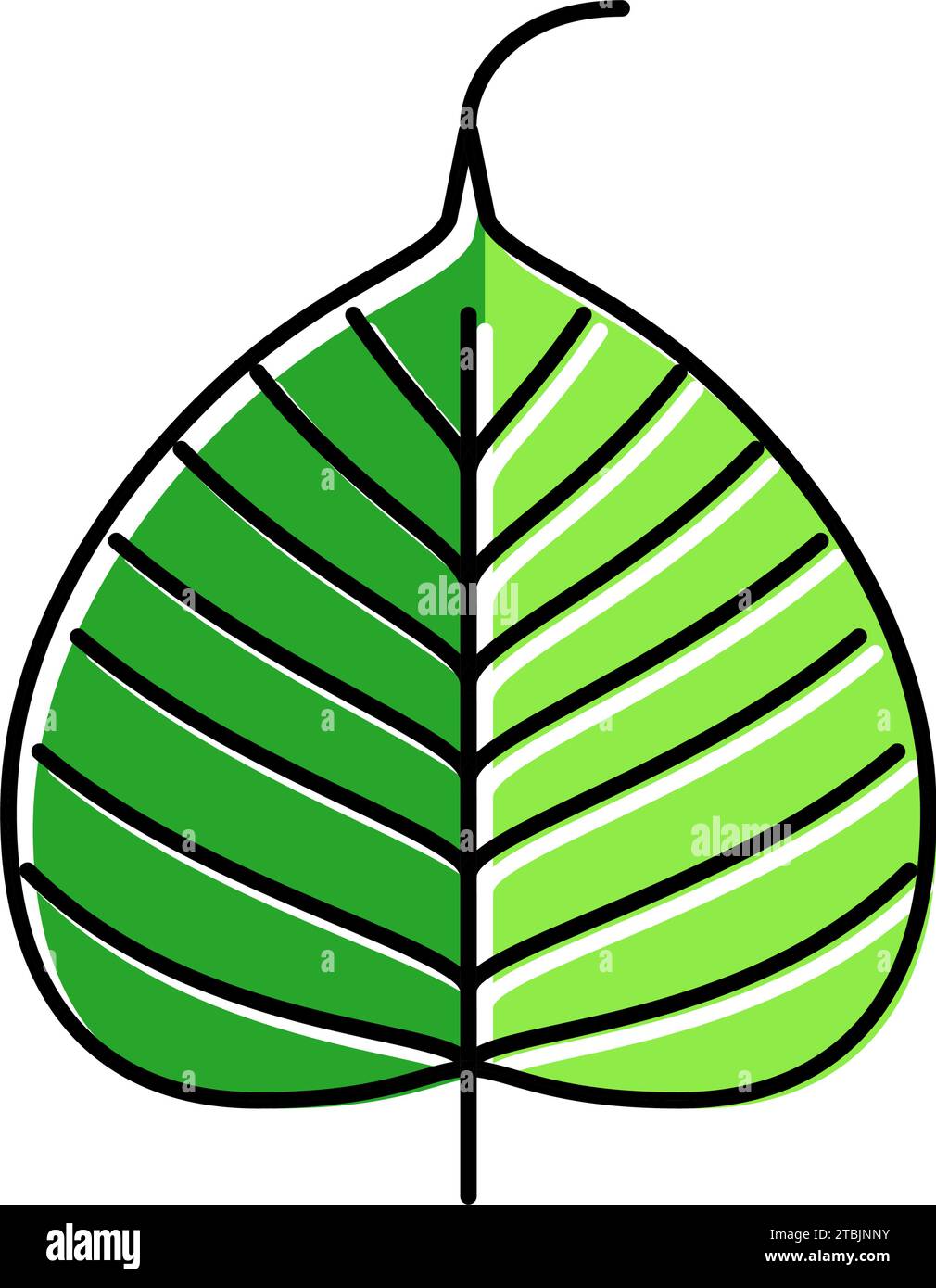 bodhi leaf buddhism color icon vector illustration Stock Vector Image ...