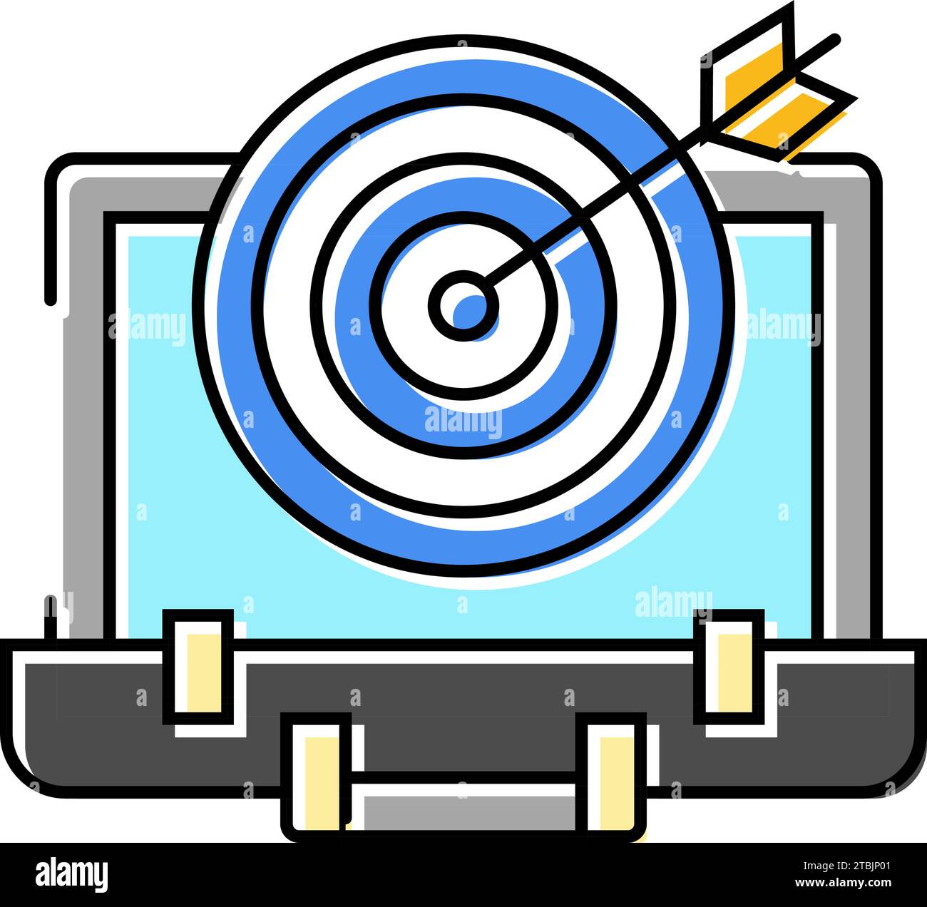 professional goals interview job color icon vector illustration Stock ... professional goals interview job color icon vector illustration Stock ...