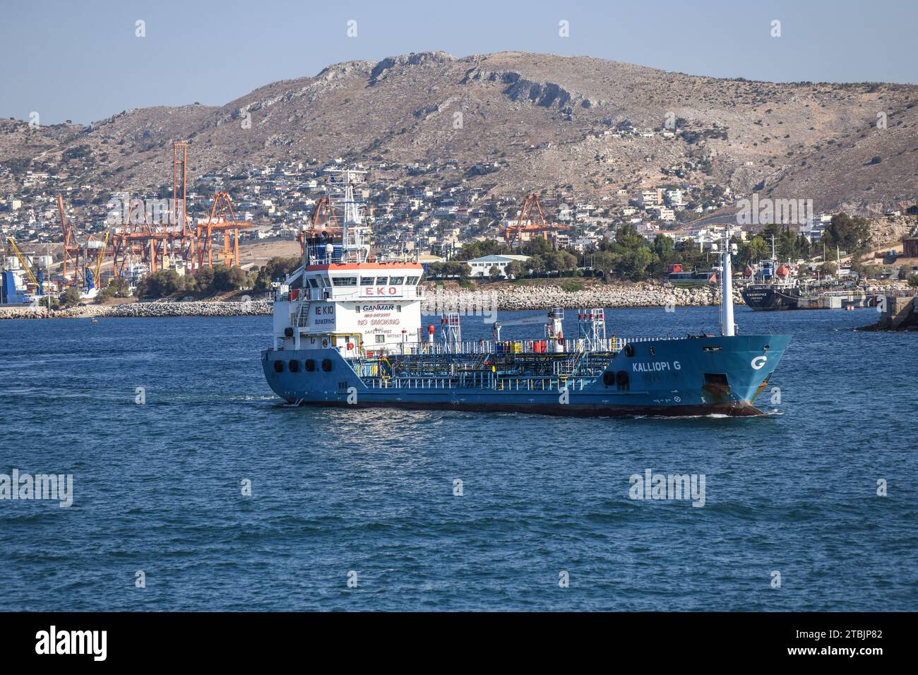 Kalliopi ship. Port of Piraeus, Athens, Greece Stock Photo - Alamy