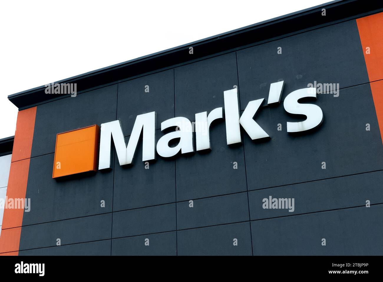 Toronto, ON, Canada - August, 2023: View at the logo sign of Mark’s ...