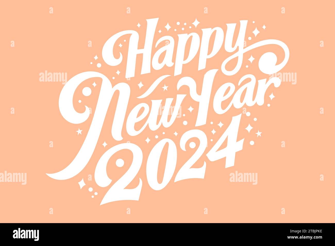 Happy new year 2024 design. Pantone color 2024 Peach Fuzz. Design for ... Happy new year 2024 design. Pantone color 2024 Peach Fuzz. Design for ...