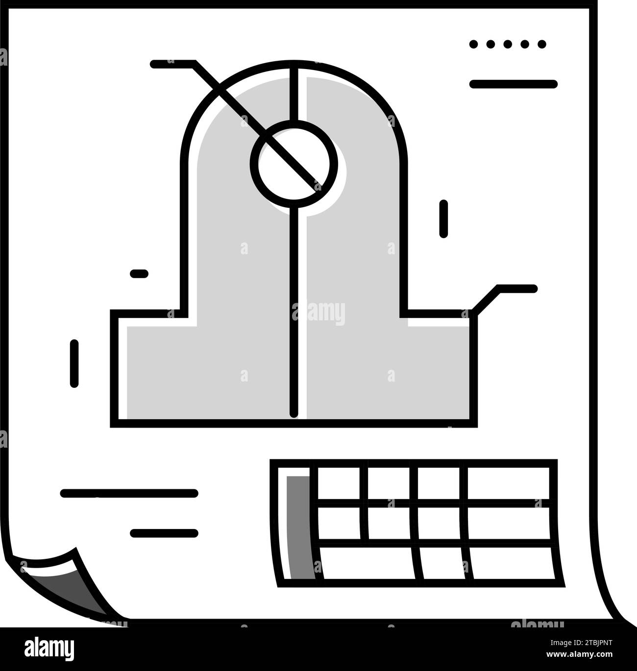 Technical Drawings Architectural Drafter Color Icon Vector Illustration Stock Vector Image And Art