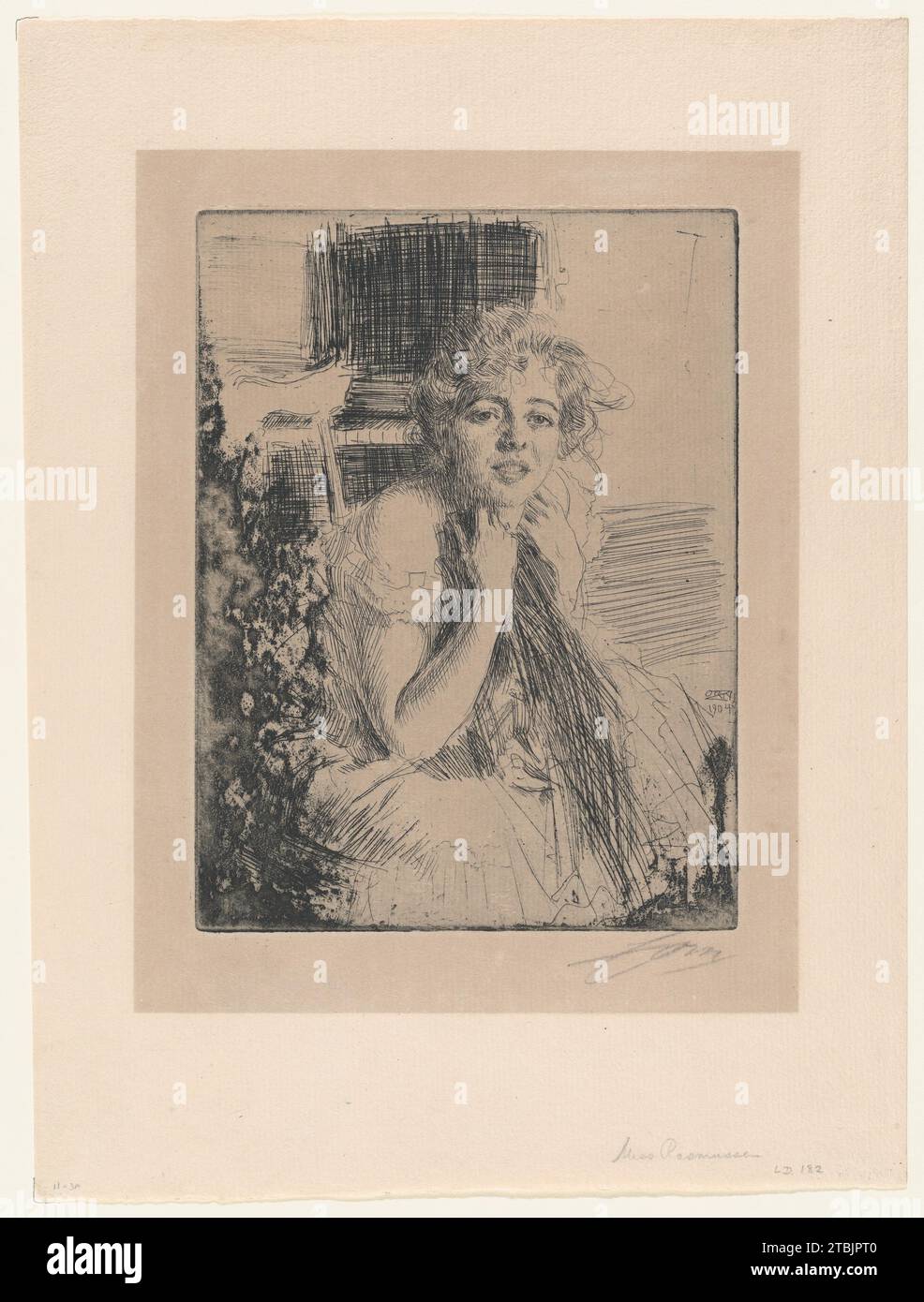 Emma Rasmussen 1964 by Anders Zorn Stock Photo - Alamy
