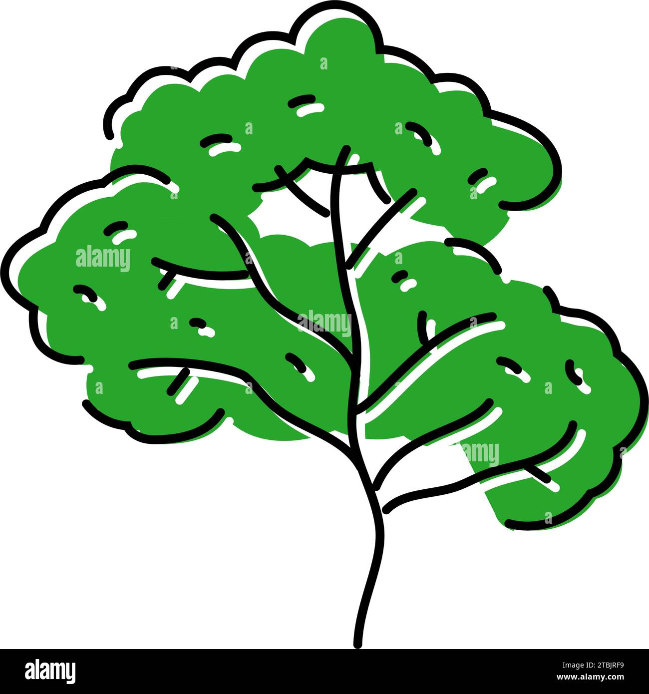 balsa jungle amazon color icon vector illustration Stock Vector Image ...