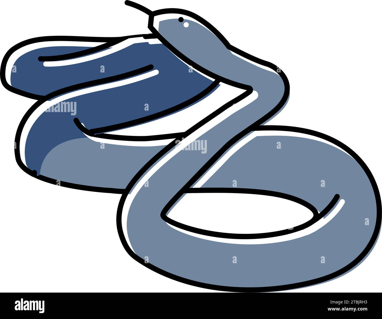 Mamba snake icon blue hi-res stock photography and images - Alamy