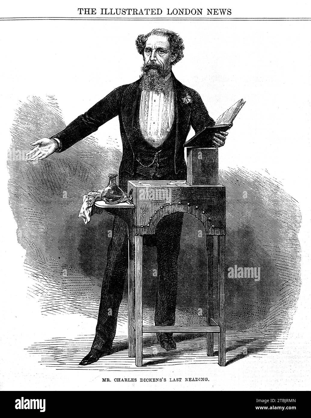 1870 , London , GREAT BRITAIN : The british writer CHARLES DICKENS ...