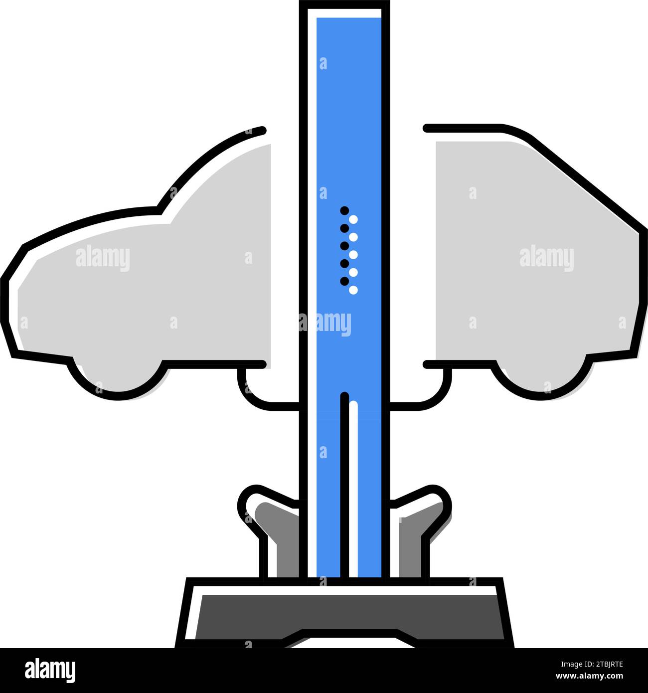 car lift mechanic color icon vector illustration Stock Vector Image ...