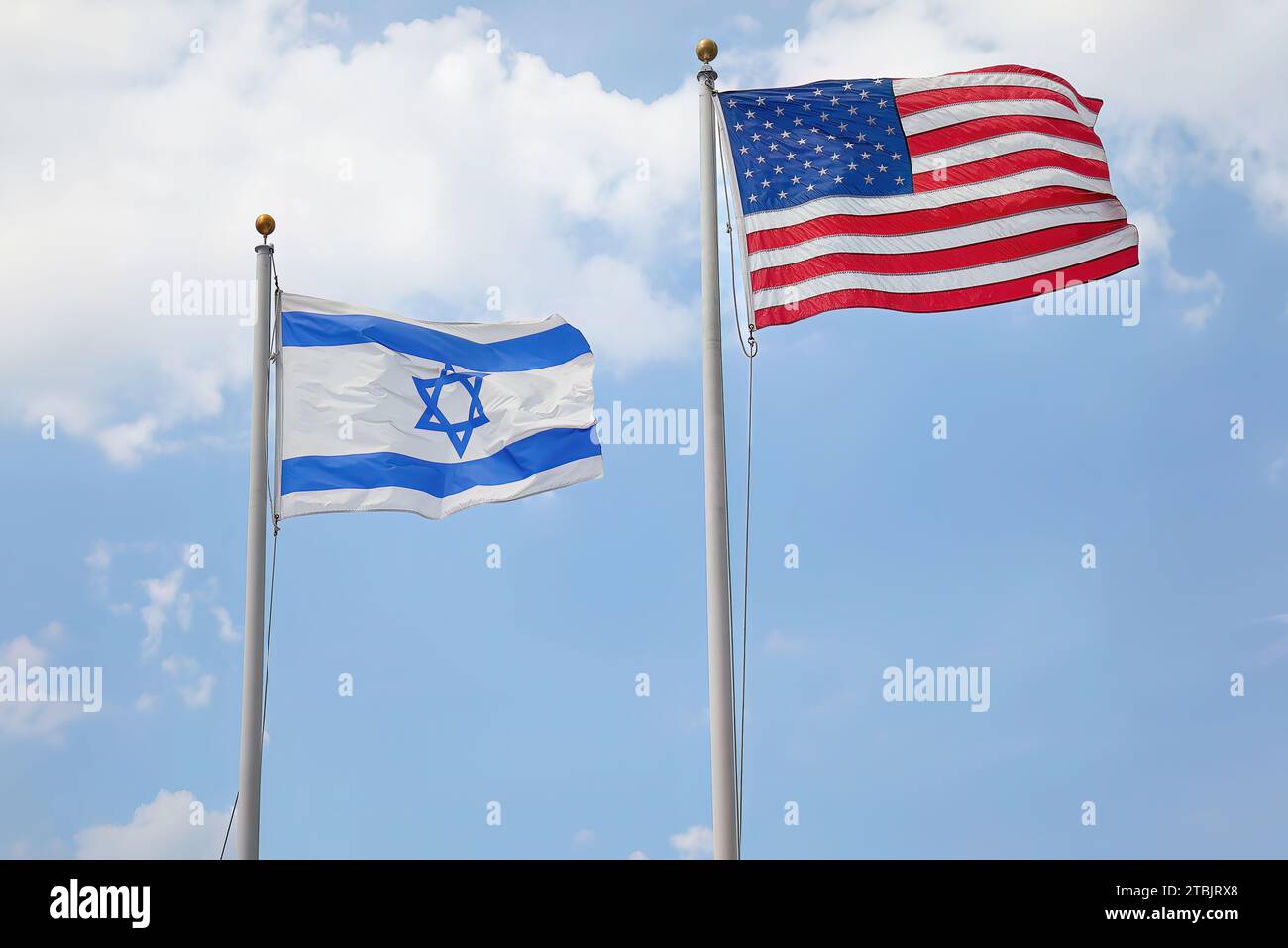American israeli flag hi-res stock photography and images - Alamy