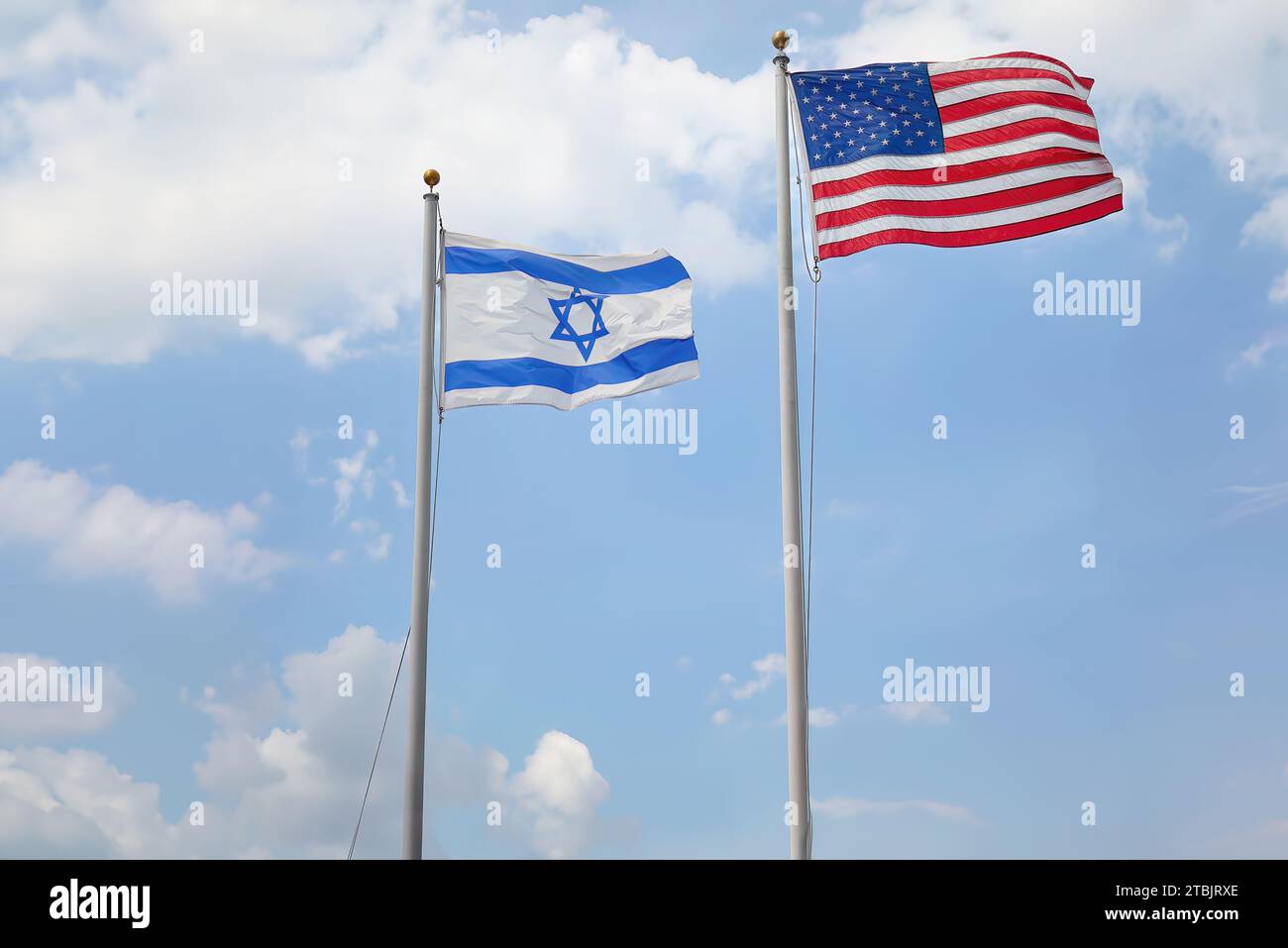 American israeli flag hi-res stock photography and images - Alamy