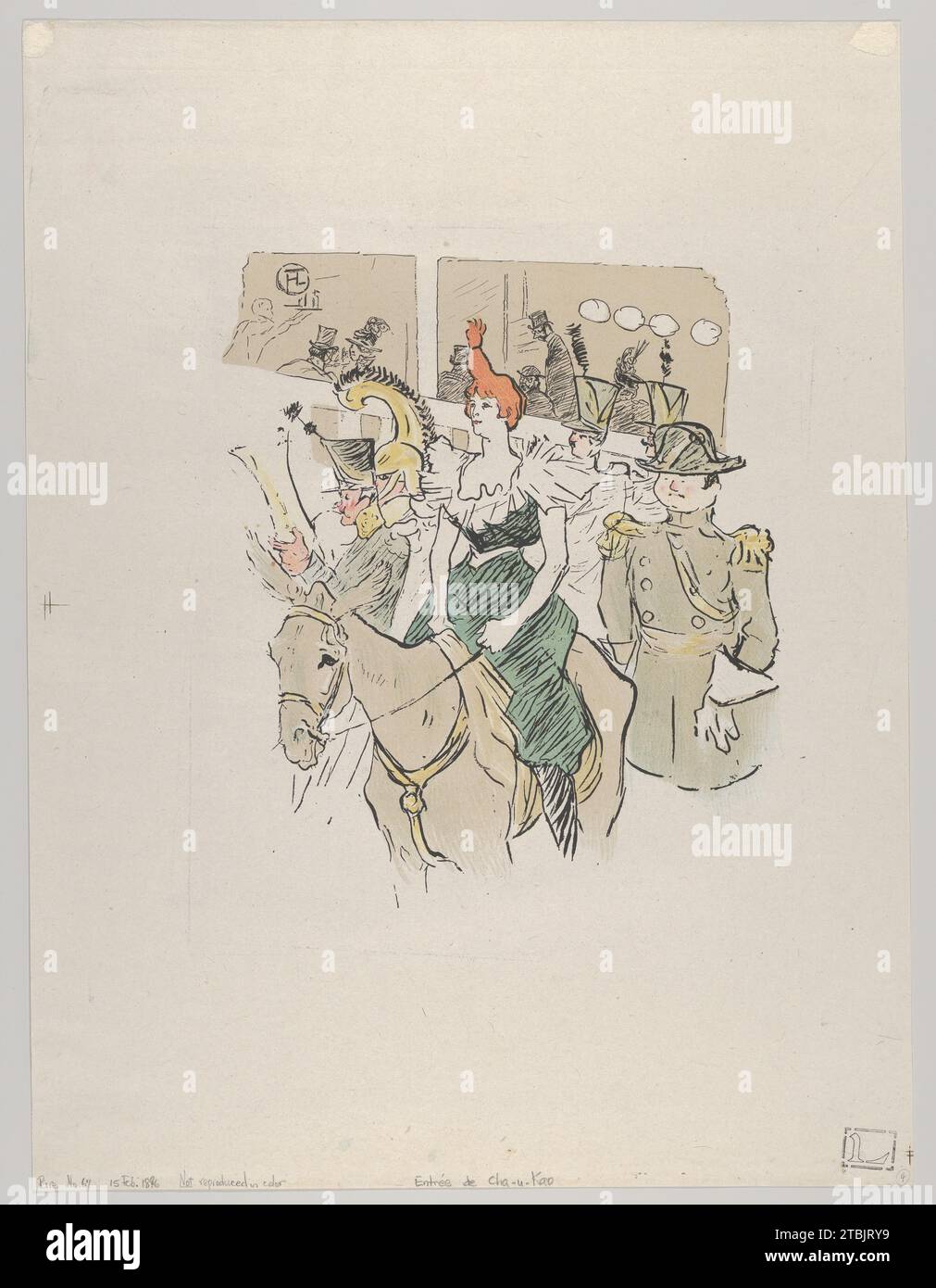 Entree de Cha-u-Kao, from Le Rire, No. 67, 15 February 1896 1962 by ...