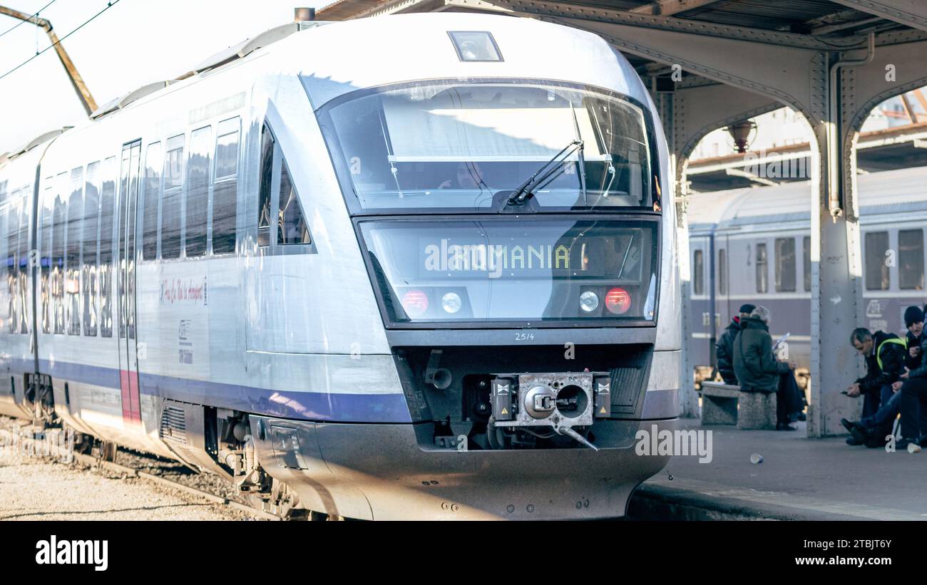 Romanian train departure hi-res stock photography and images - Alamy