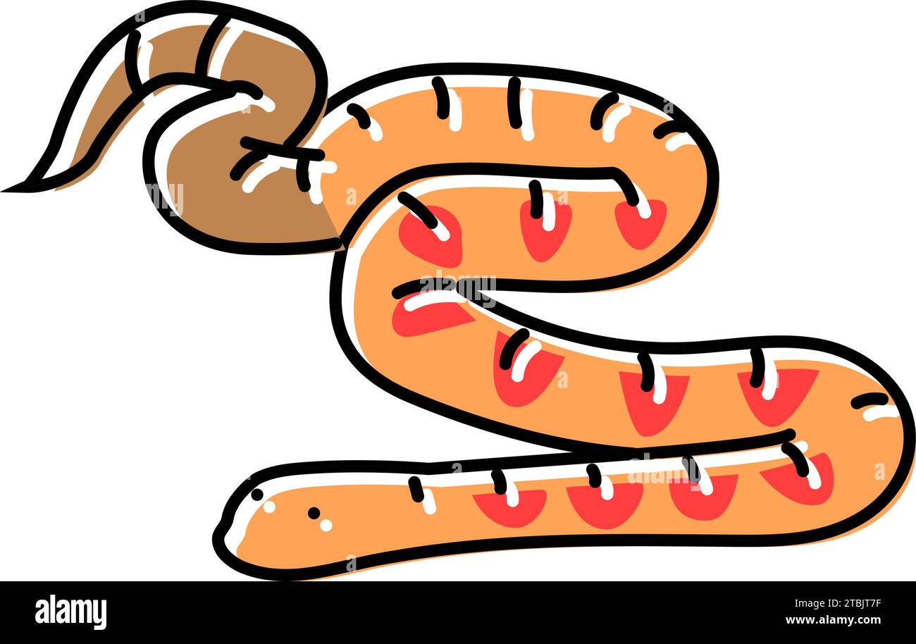 corn snake animal snake color icon vector illustration Stock Vector ...