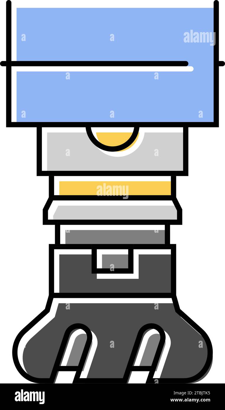 machine tooling mechanical engineer color icon vector illustration ...