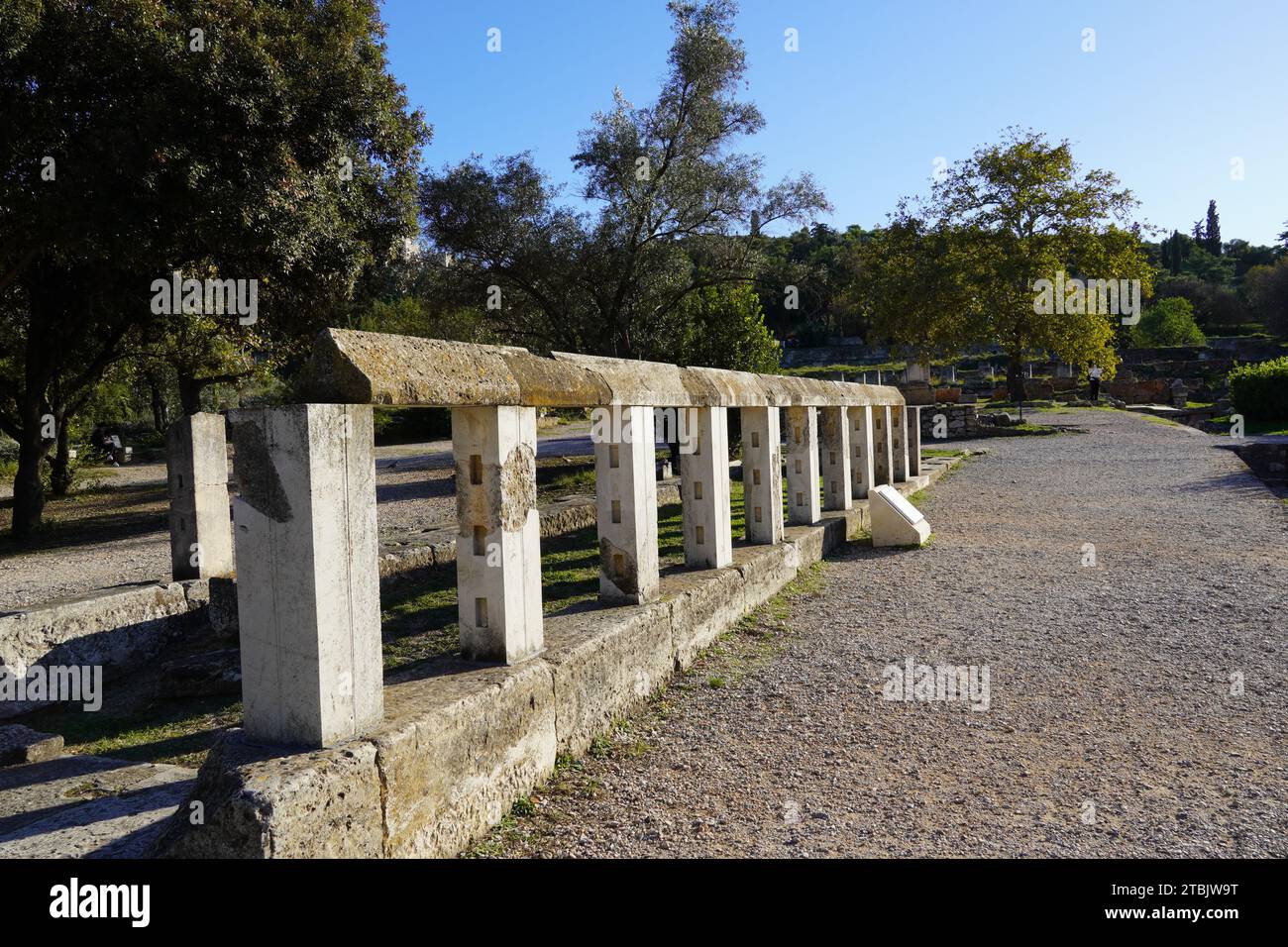 The monument of the well known or eponymous heroes, in the ancient ...