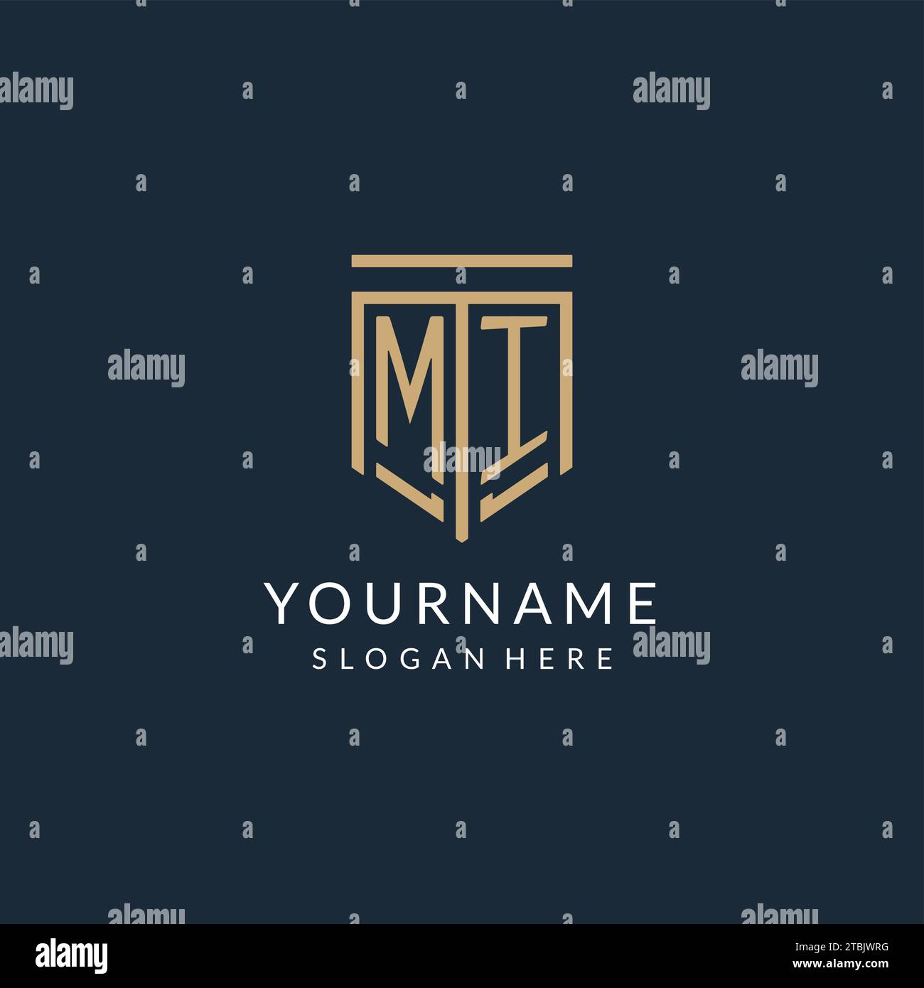 Initial MI shield logo monoline style, modern and luxury monogram logo ... Initial MI shield logo monoline style, modern and luxury monogram logo ...