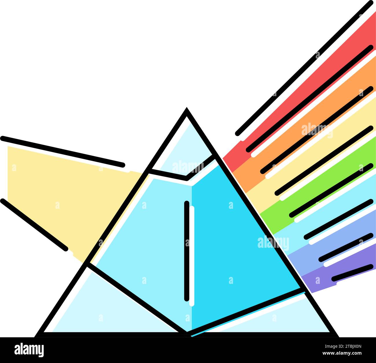 spectroscopy materials engineering color icon vector illustration Stock ...